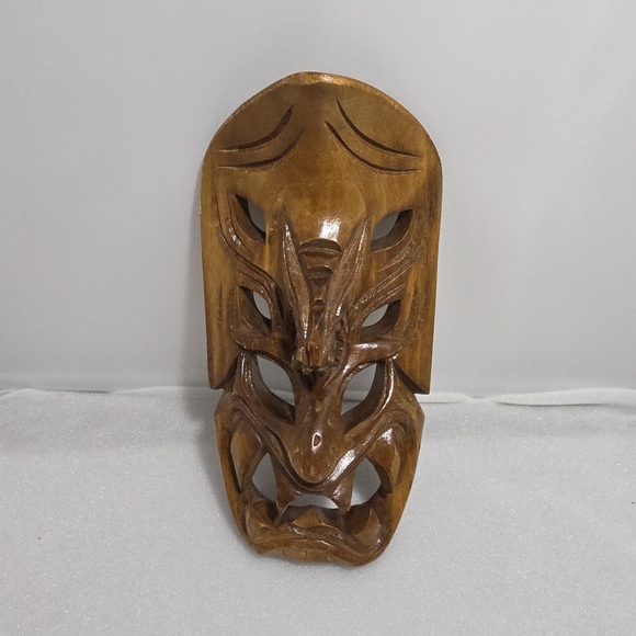 Unbranded | Accents | Vintage Hand Carved Wooden Mask 8 Made In ...